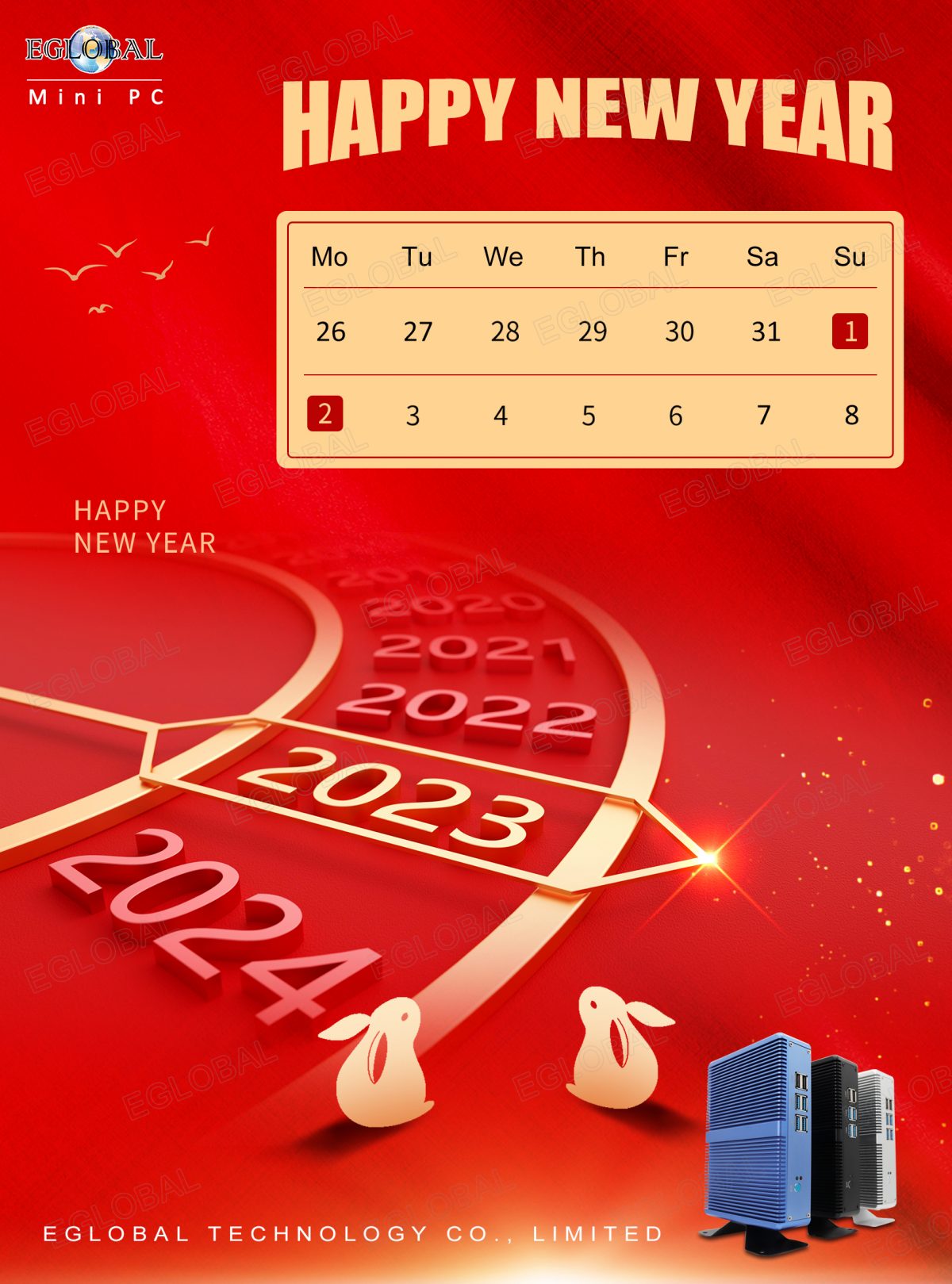 Happy New Year！ – EGLOBAL Mini PC Tech Support Blog